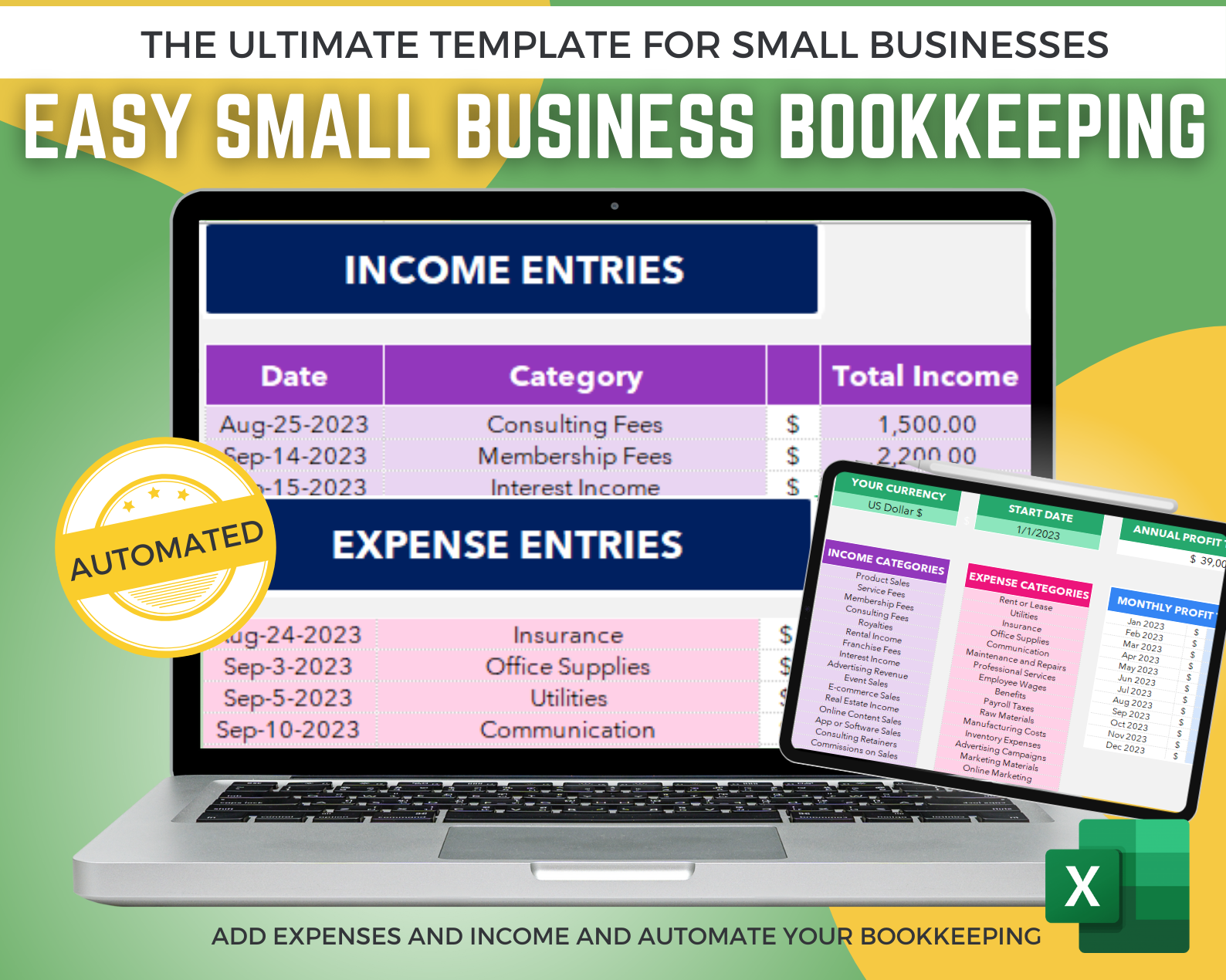Ultimate Small Business Bookkeeping Tracker! – MyExcelOnline