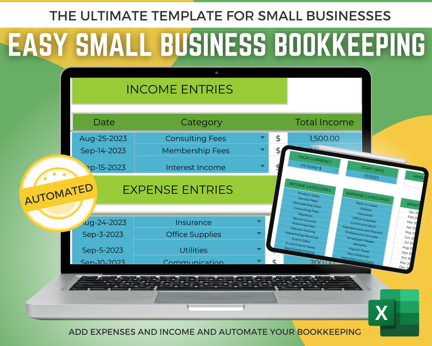 Ultimate Small Business Bookkeeping Tracker! – MyExcelOnline
