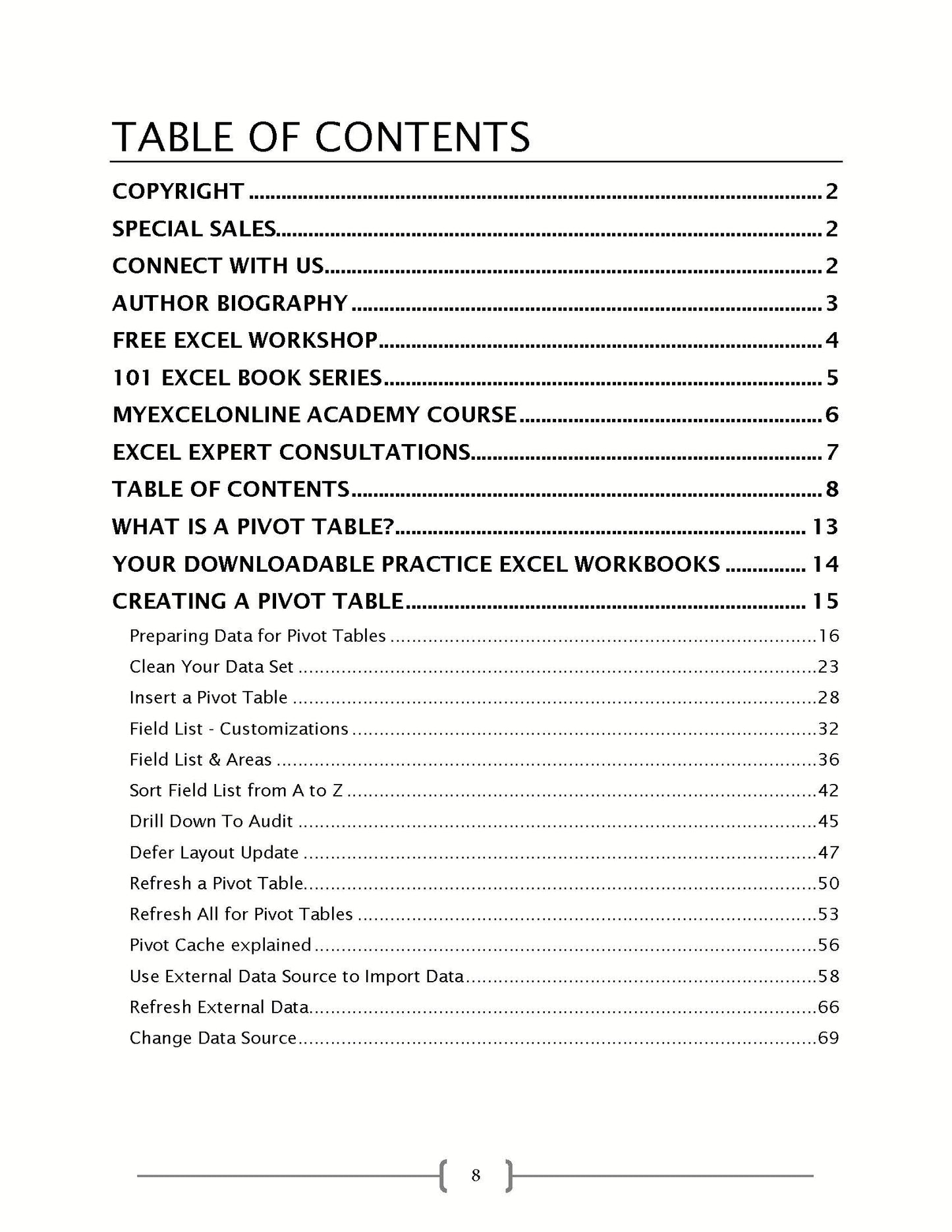 101 Ways To Master Excel Pivot Tables E-Book – MyExcelOnline