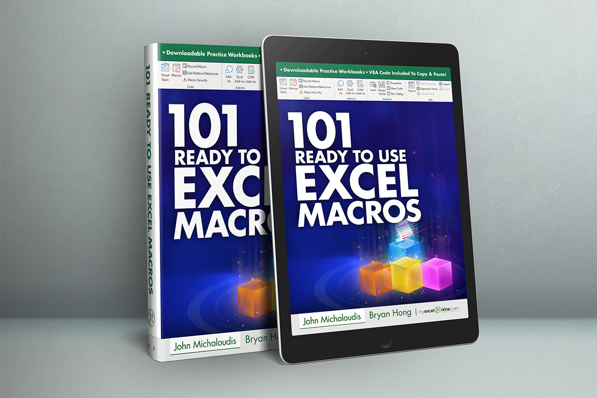 101 Ready To Use Excel Macros E-Book – MyExcelOnline