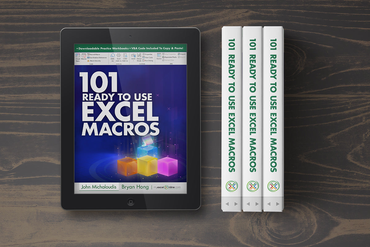 101 Ready To Use Excel Macros E-Book – MyExcelOnline
