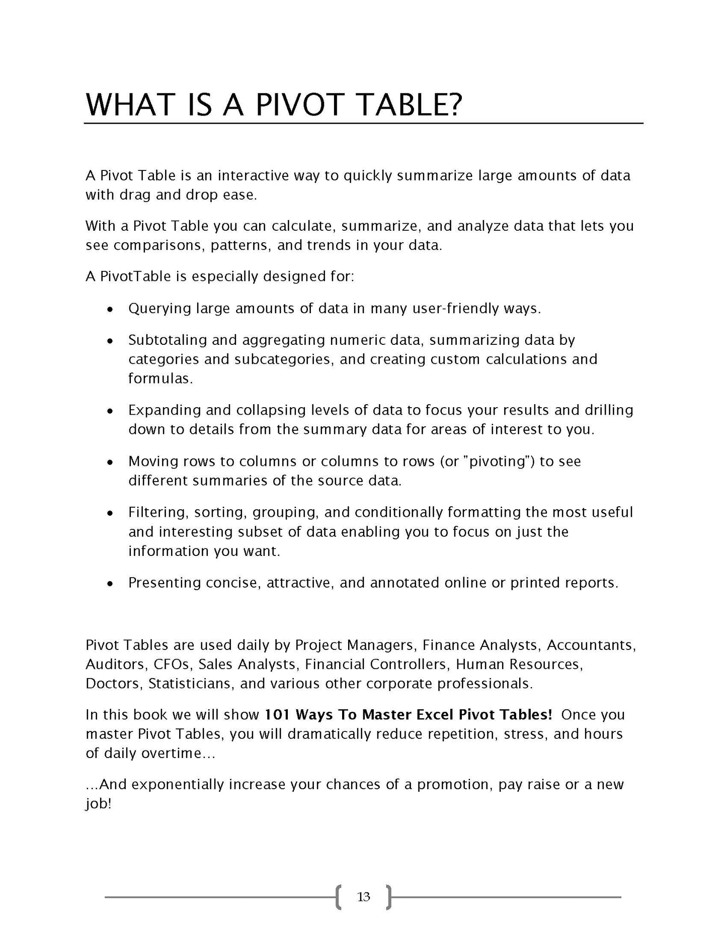 101 Ways To Master Excel Pivot Tables E-Book – MyExcelOnline
